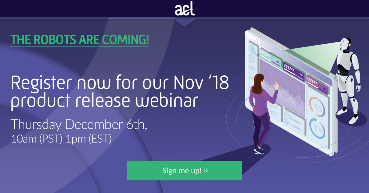 New Product Release: What’s new in our November ’18 release?